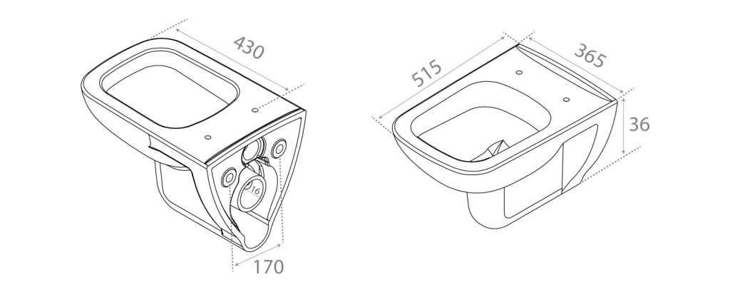Duru konzolni bide | Ceramica ABR