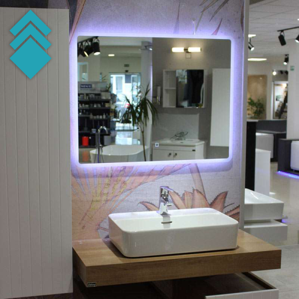 Ogledalo sa LED rasvetom 90x70cm | Ceramica ABR