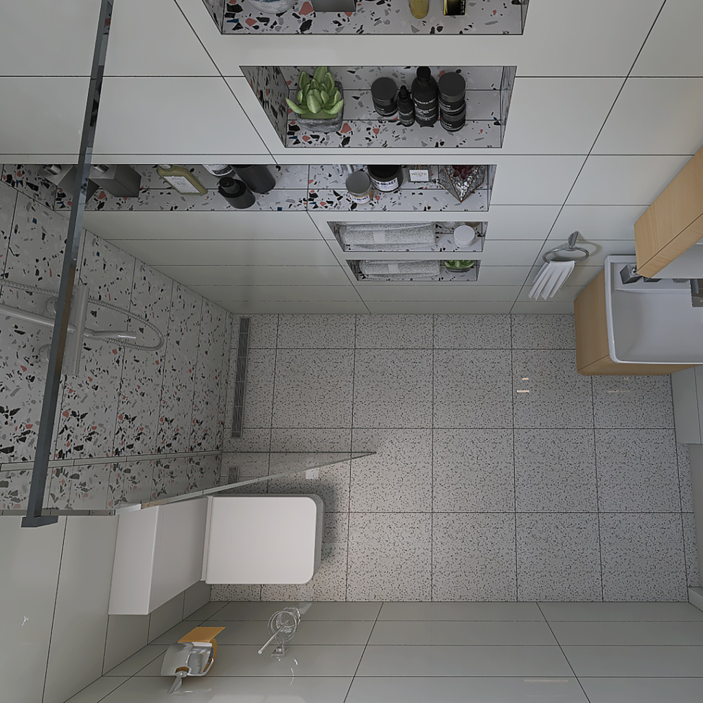 3D Projekat – kupatilo broj 0094 | Ceramica ABR