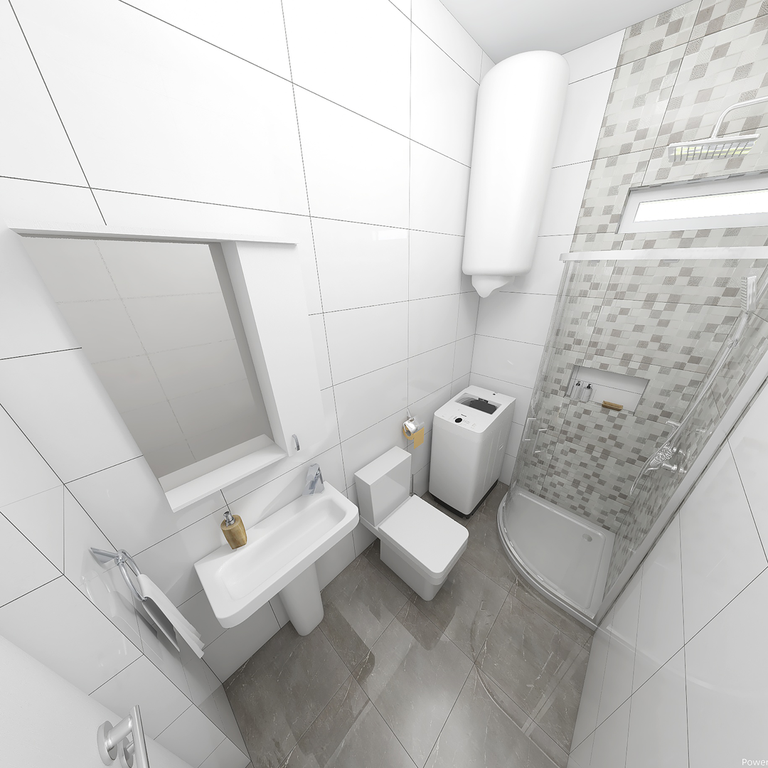 Uredjenje kupatila malih dimenzija španskim pločicama Bellagio ...