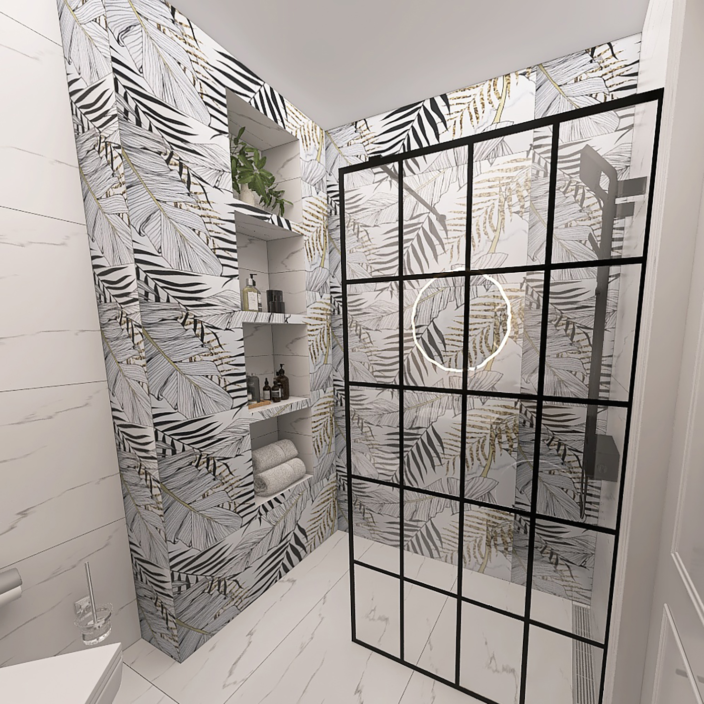 Uredjenje malog kupatila modernom sanitarijom – pločice Carrara Grey ...